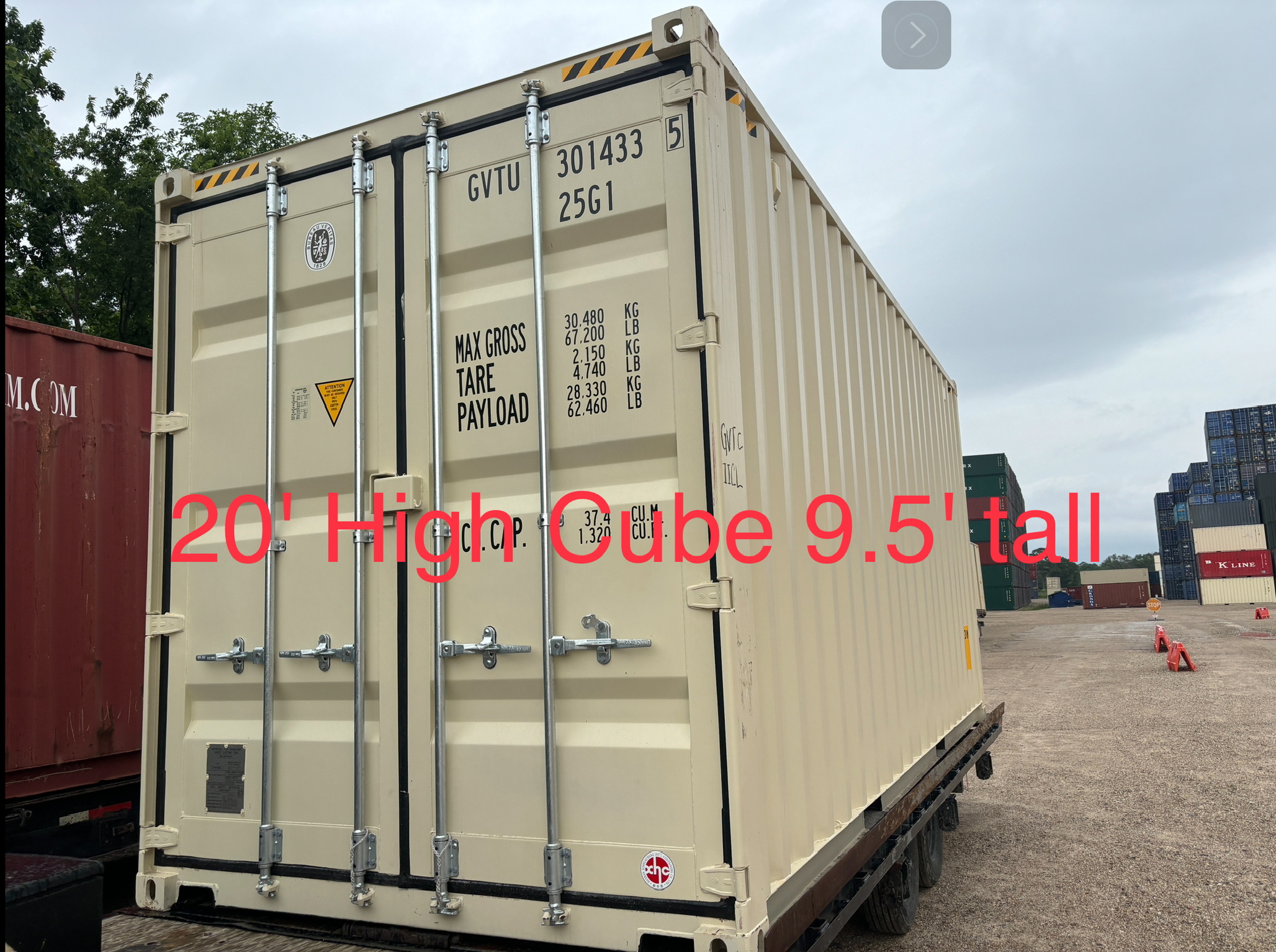 3014335 High Cube One-Trip 20’ Storage Container - Land Containers