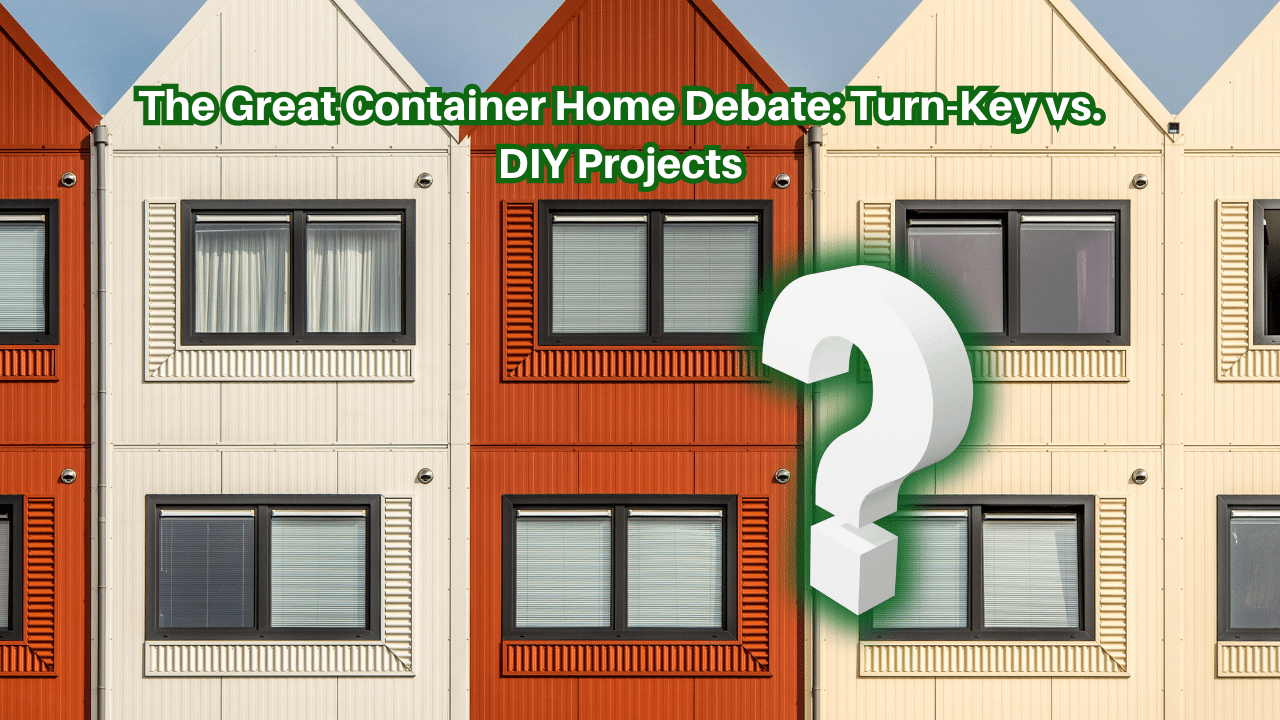 The Great Container Home Debate: Turn-Key vs. DIY Projects