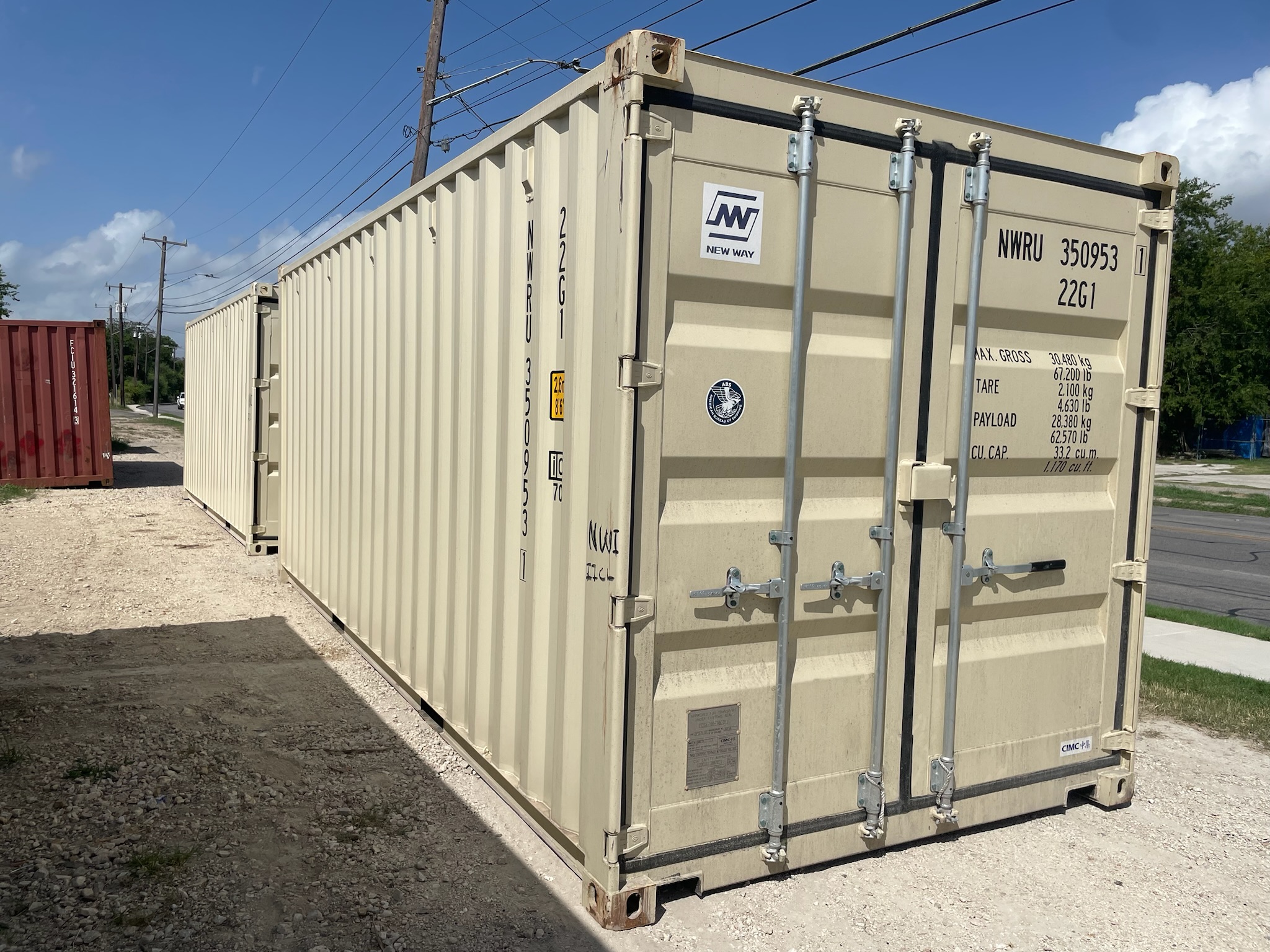 3509531 One-Trip 20’ Storage Container (with easy-open doors) - Land ...