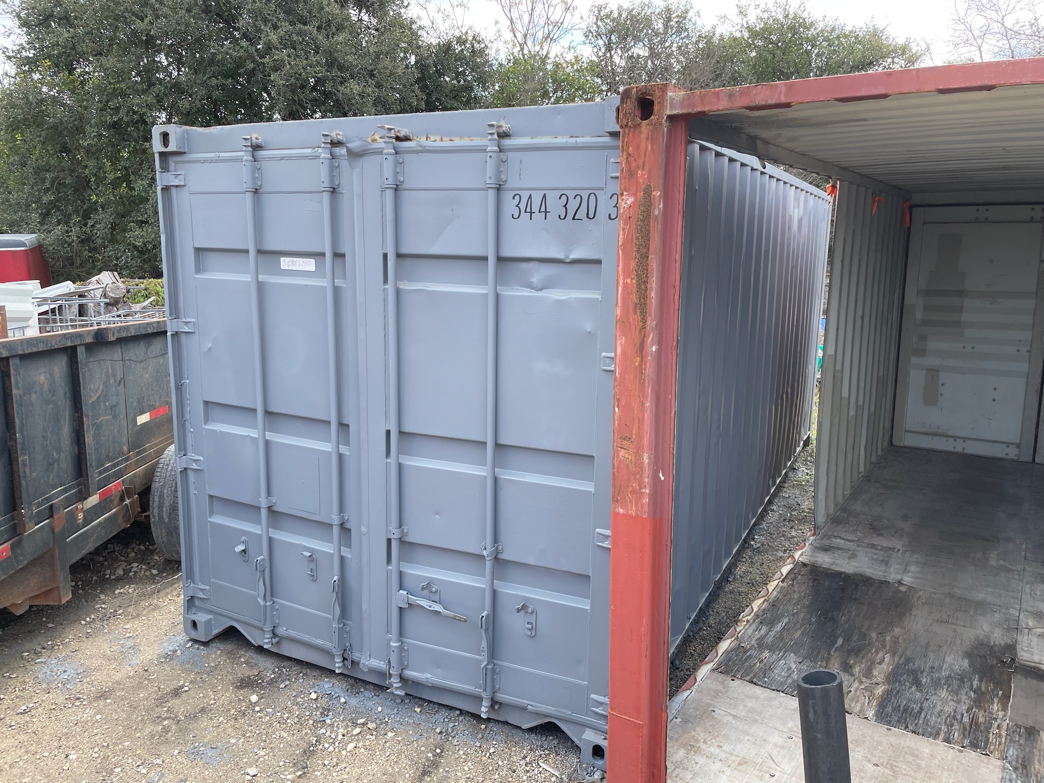3443203 Painted 20’ Storage Container - Land Containers