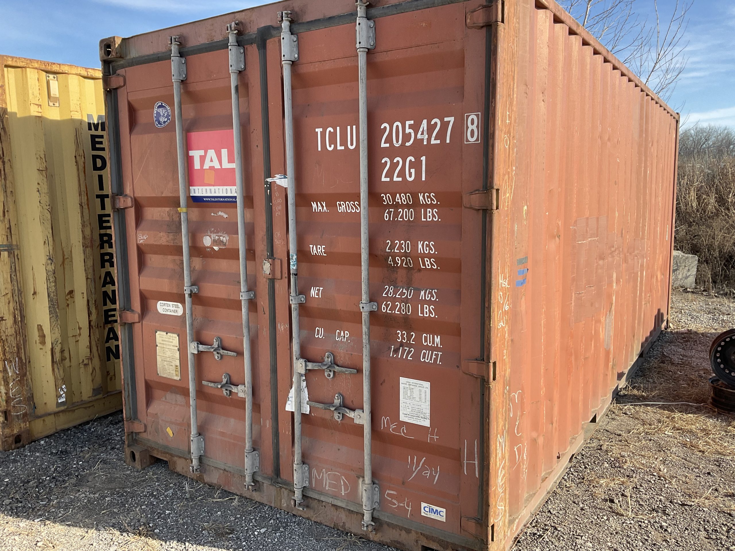 2054278 20’ Standard Storage Container CW - Land Containers