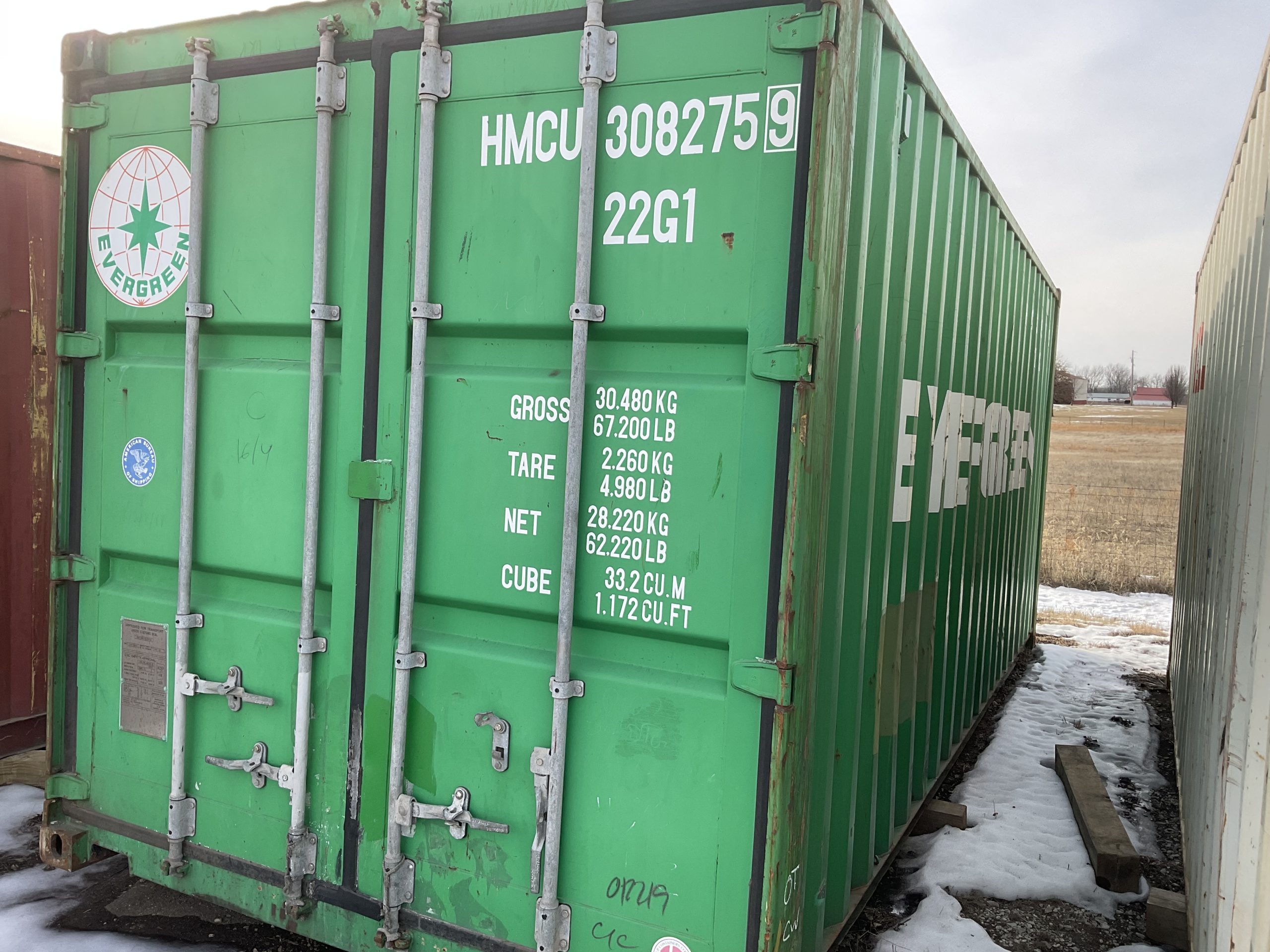 3082759 20’ Standard Storage Container CW - Land Containers
